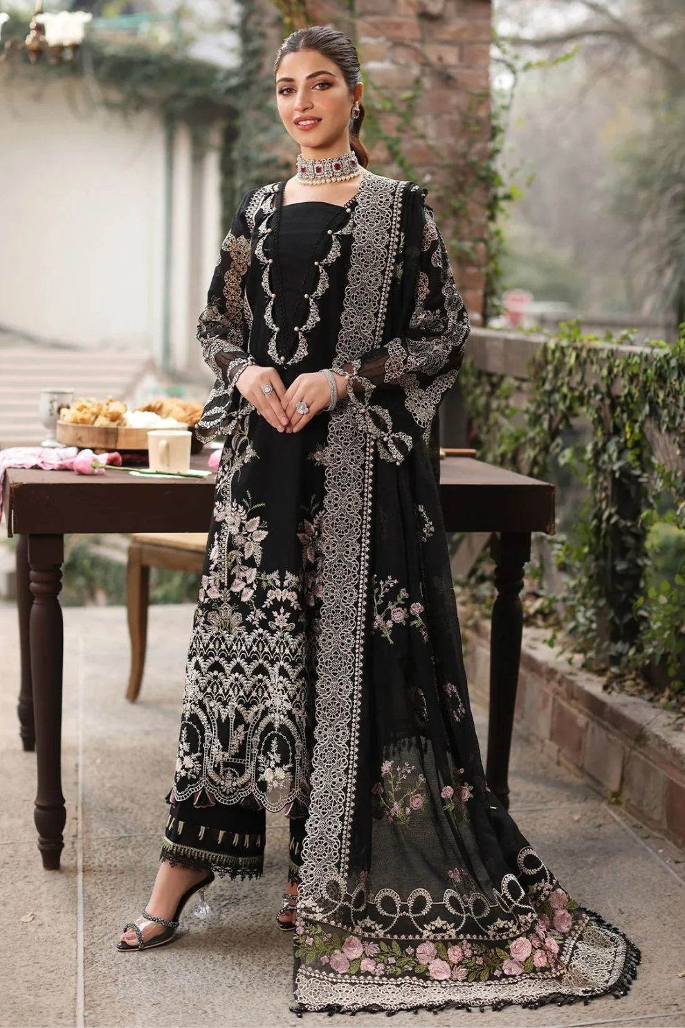 Embroidered Dhanak Unstitched 3PC Set | FS3132 – Revish Store